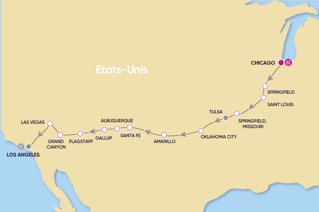 Circuit Centenaire Route 66, Côte Ouest | Ôvoyages