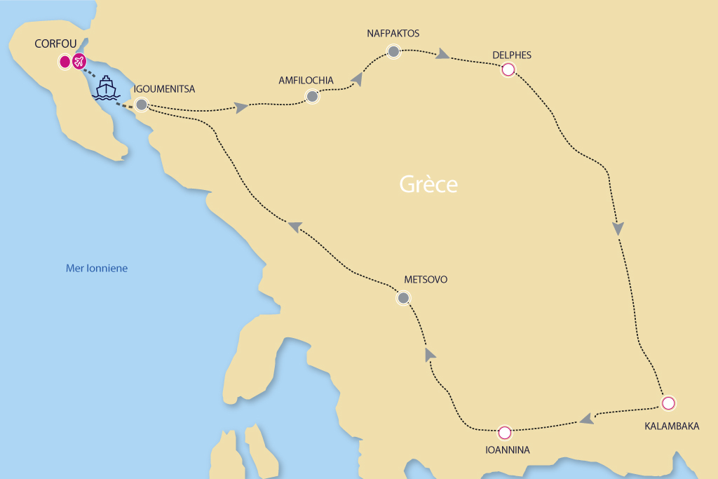 AUTOTOUR CORFOU IOANNINA DELPHES & LES METEORES, Corfou | Ôvoyages